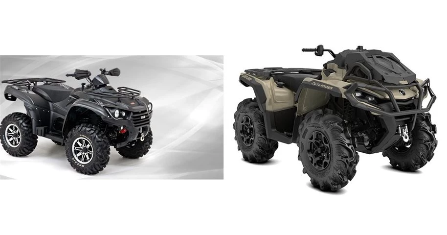 Motorrad Vergleich TGB Blade 550 EFI 4x4 IRS Black Edition 2020 vs. Can ...