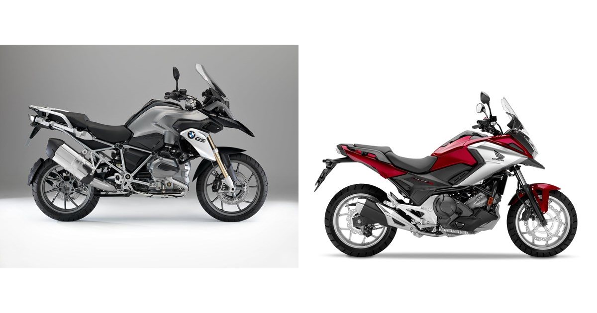 Motorrad Vergleich BMW R 1200 GS 2014 vs. Honda NC750X DCT 2018