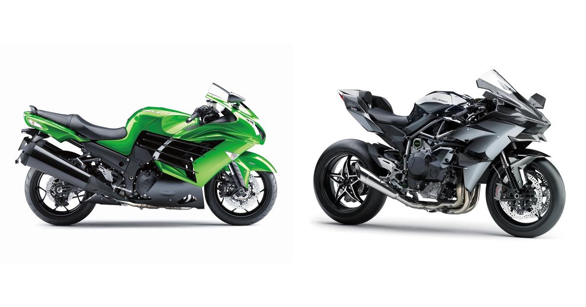 Motorrad Vergleich Kawasaki ZZR 1400 2014 vs. Kawasaki Ninja H2R 2018