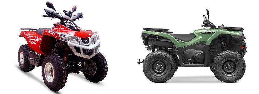 Motorrad Vergleich Sym Quad Lander 2009 vs. CFMOTO CFORCE 450 2024