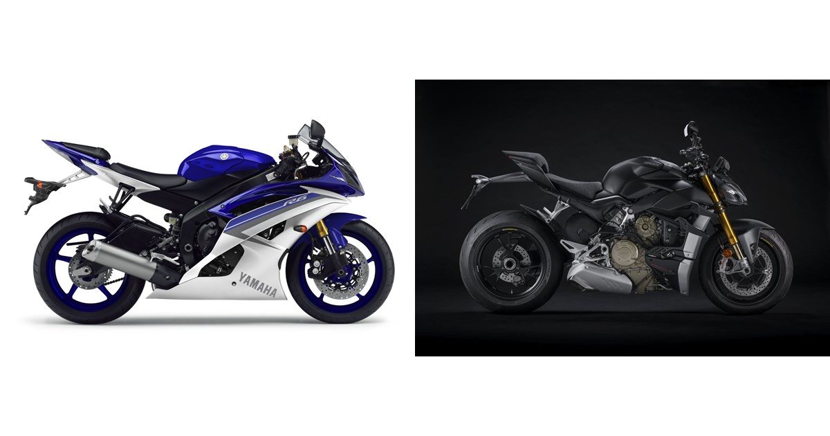 Yamaha YZF-R6 2015 vs Ducati Streetfighter V4 S 2021