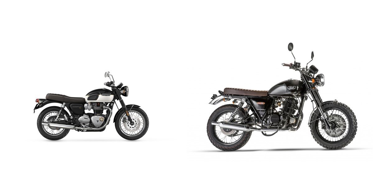 Motorrad Vergleich Triumph Bonneville T120 2024 vs. Mash Two Fifty 2017