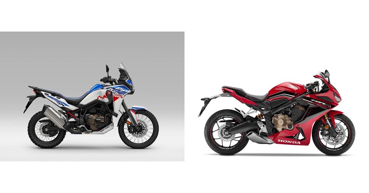 Comparaison des motos Honda CRF1100L Africa Twin DCT 2024 VS. Honda CBR650R 2022