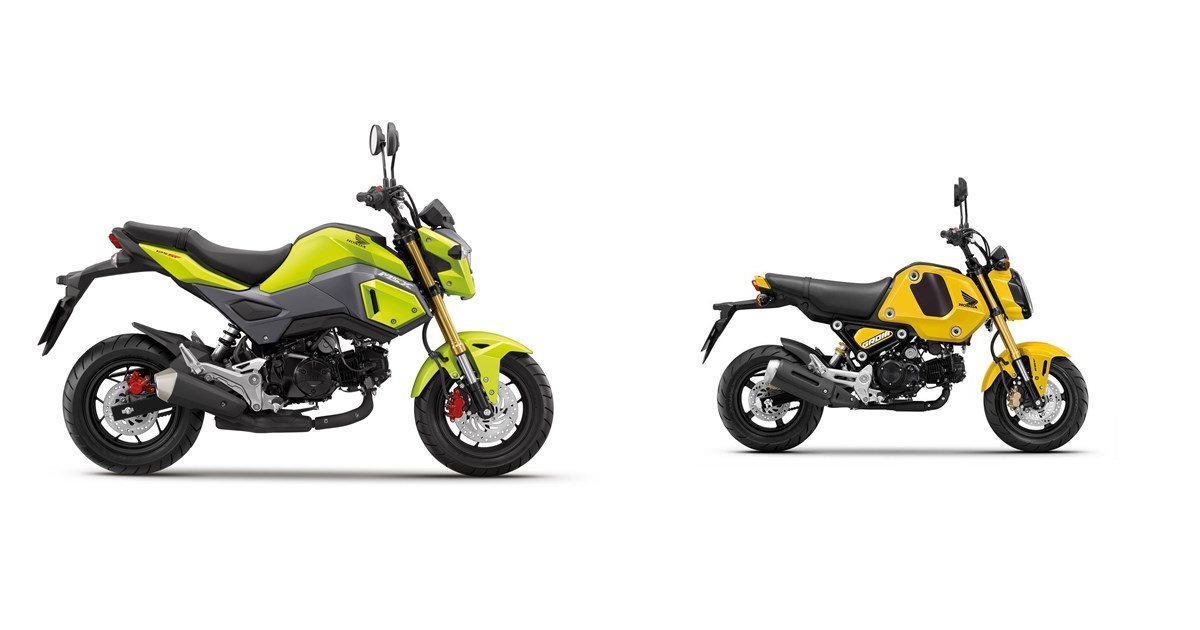 Motorrad Vergleich Honda MSX 125 2018 vs. Honda MSX125 Grom 2024