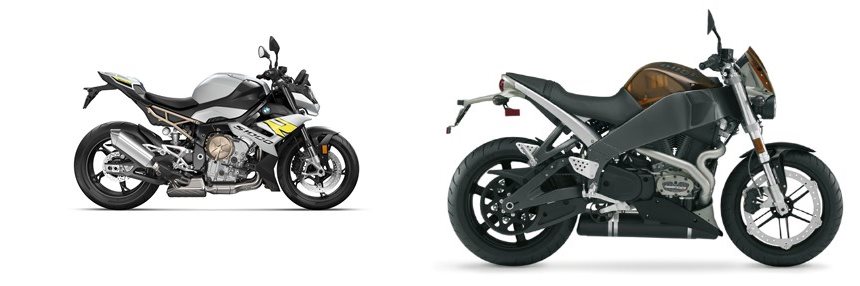 Motorrad Vergleich BMW S 1000 R 2021 vs. Buell Lightning XB 12 S 2008