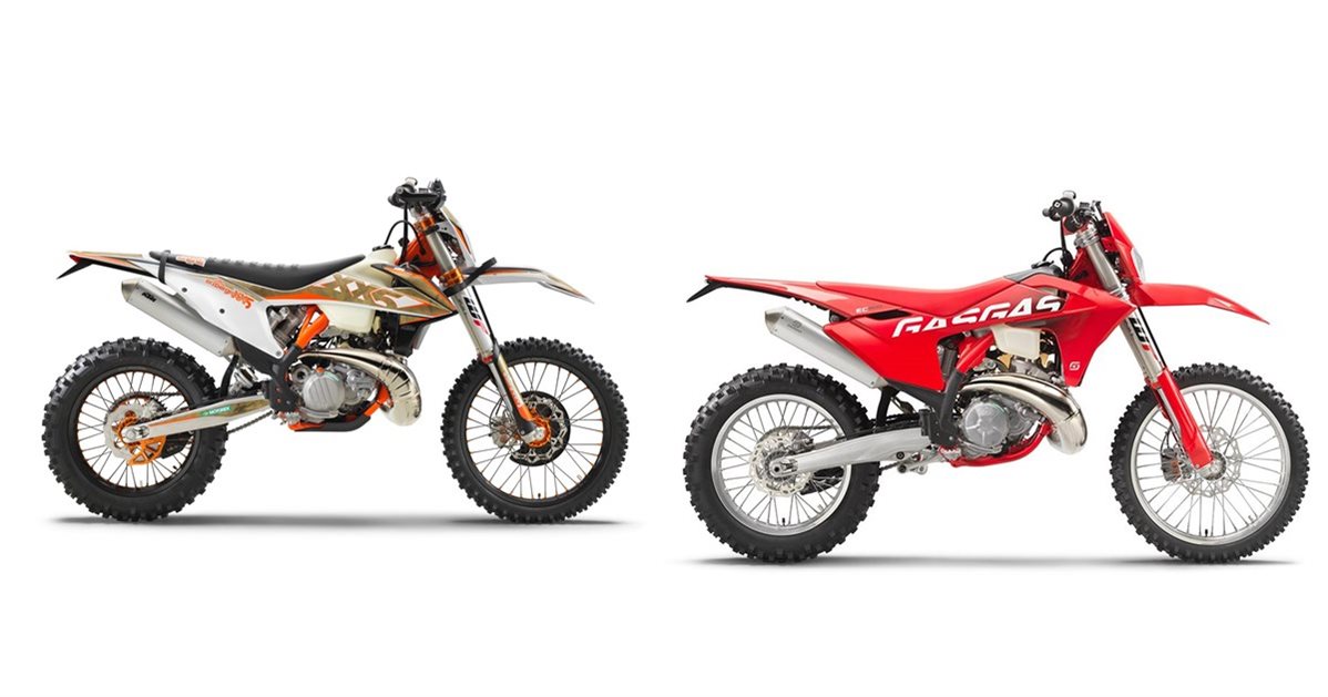 Motorrad Vergleich KTM 300 EXC TPI Erzberg Edition 2020 vs. GASGAS EC 300 2024