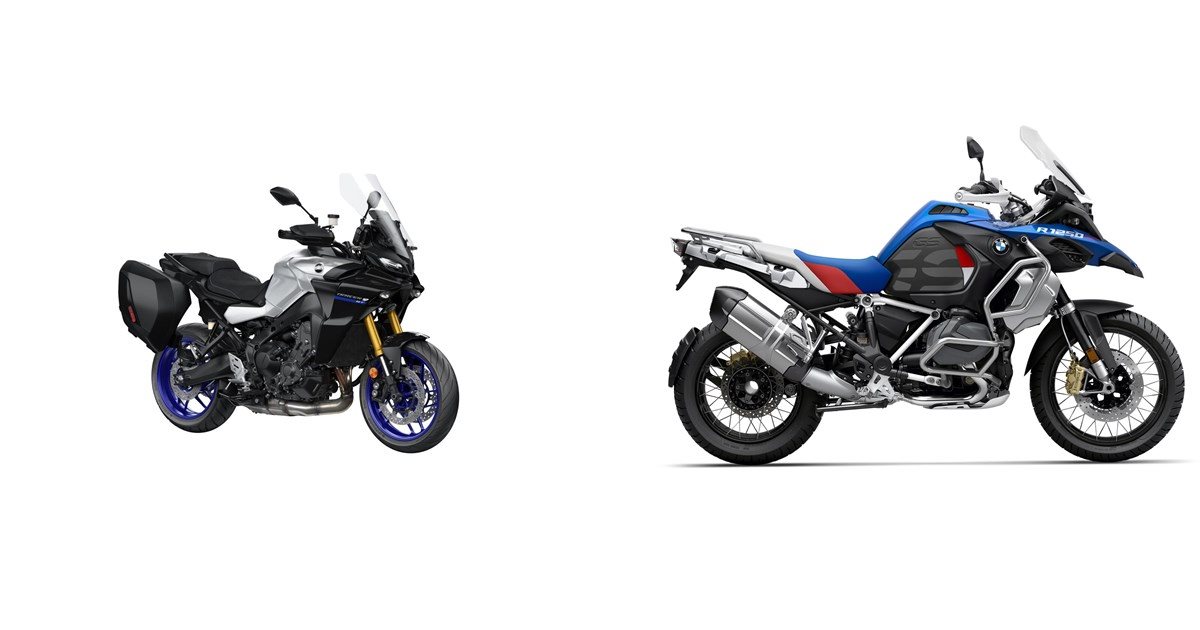 Comparaison des motos Yamaha Tracer 9 GT 2022 VS. BMW R 1250 GS Adventure 2024