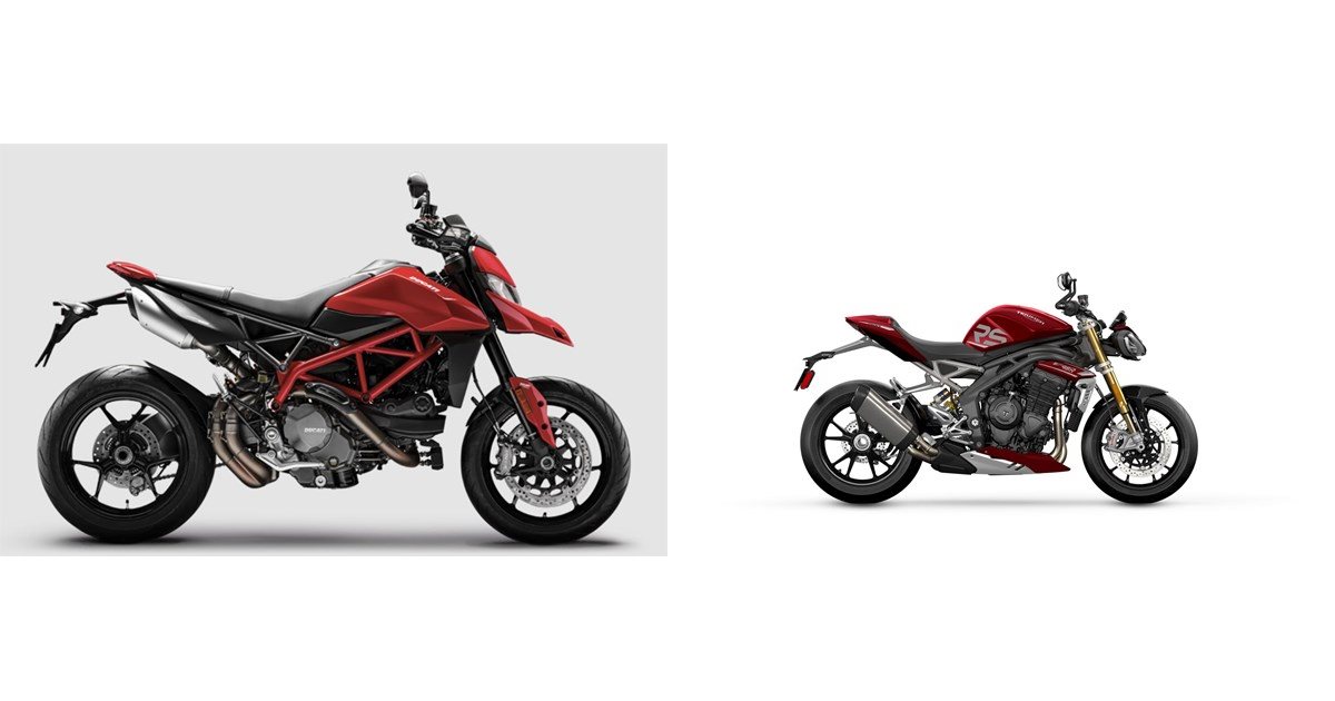 Ducati Hypermotard 950 2024 vs Triumph Speed Triple 1200 RS 2024