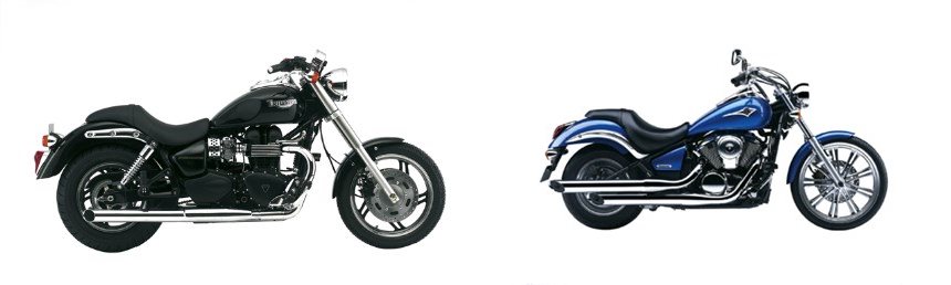 Triumph Speedmaster 2007 vs Kawasaki VN 900 Custom 2007