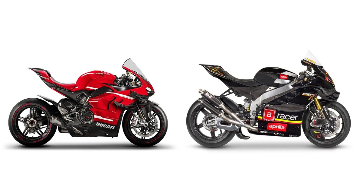 Ducati Panigale V4 Superleggera 2024 vs Aprilia RSV4 X ex3ma 2025