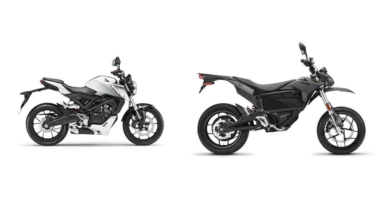 Motorrad Vergleich Honda CB125R 2018 vs. Zero FXS 2018