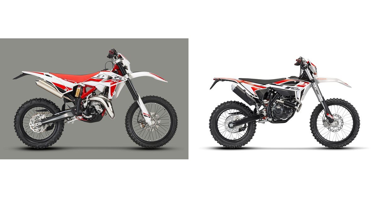 Motorrad Vergleich Beta RR 125 2T 2018 vs. Beta RR 125 4T 2024