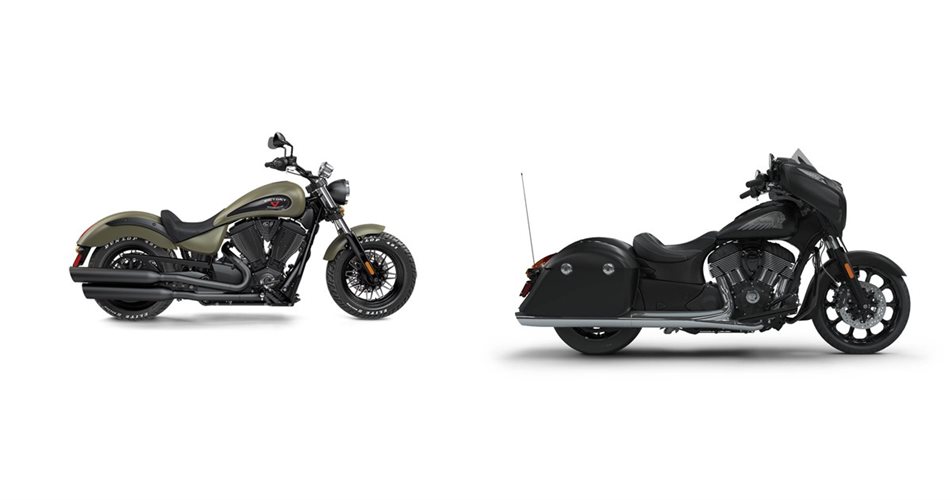 Motorrad Vergleich Victory Gunner 2018 vs. Indian Chieftain Dark Horse 2018