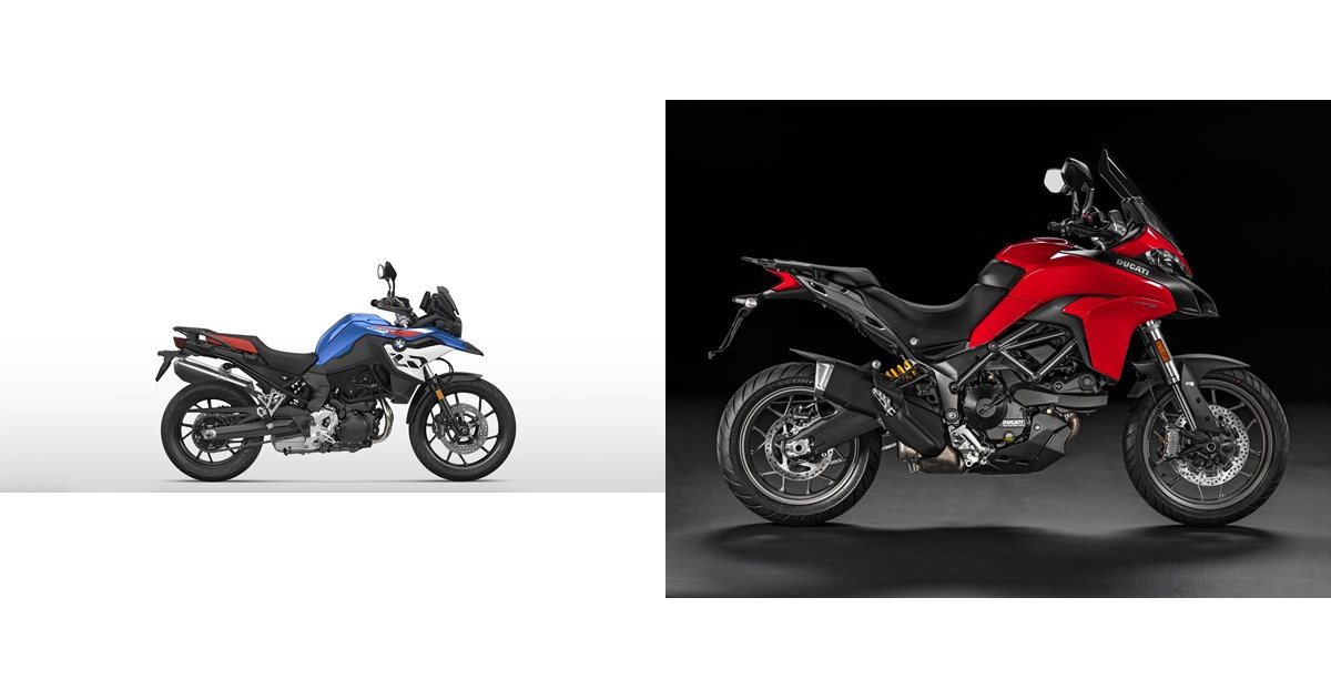 Motorrad Vergleich BMW F 800 GS 2024 vs. Ducati Multistrada 950 2018