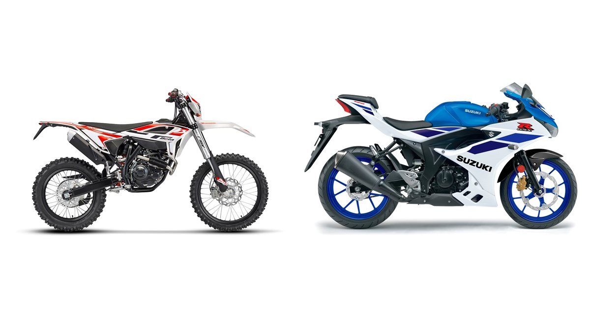 Motorrad Vergleich Beta RR 125 4T 2024 vs. Suzuki GSX-R125 2024