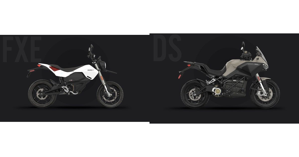 Motorrad Vergleich Zero FXE 2024 vs. Zero DS 2024