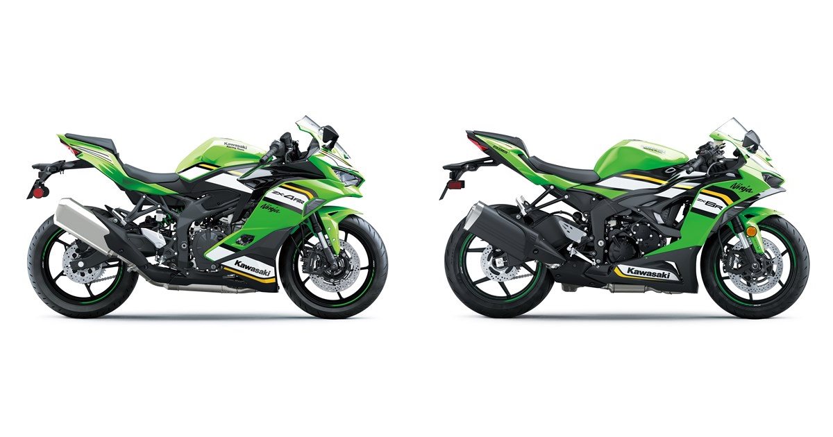 Motorrad Vergleich Kawasaki Ninja ZX-4RR 2025 vs. Kawasaki Ninja ZX-6R 2025