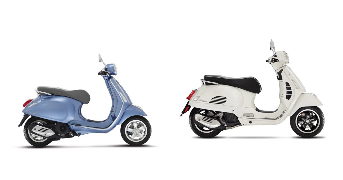 Motorrad Vergleich Vespa Primavera 125 i.e. 3V 2014 vs. Vespa GTS 125 Super iGET 2021
