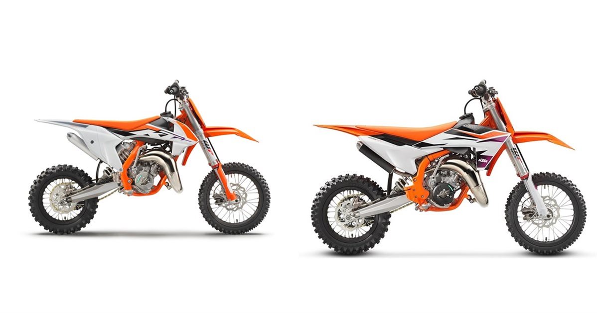 Motorrad Vergleich KTM 65 SX 2023 vs. KTM 65 SX 2025