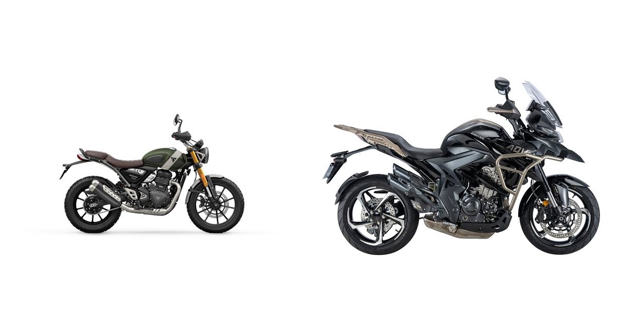 Triumph Scrambler 400 X 2024 vs Zontes 350 T1 2022