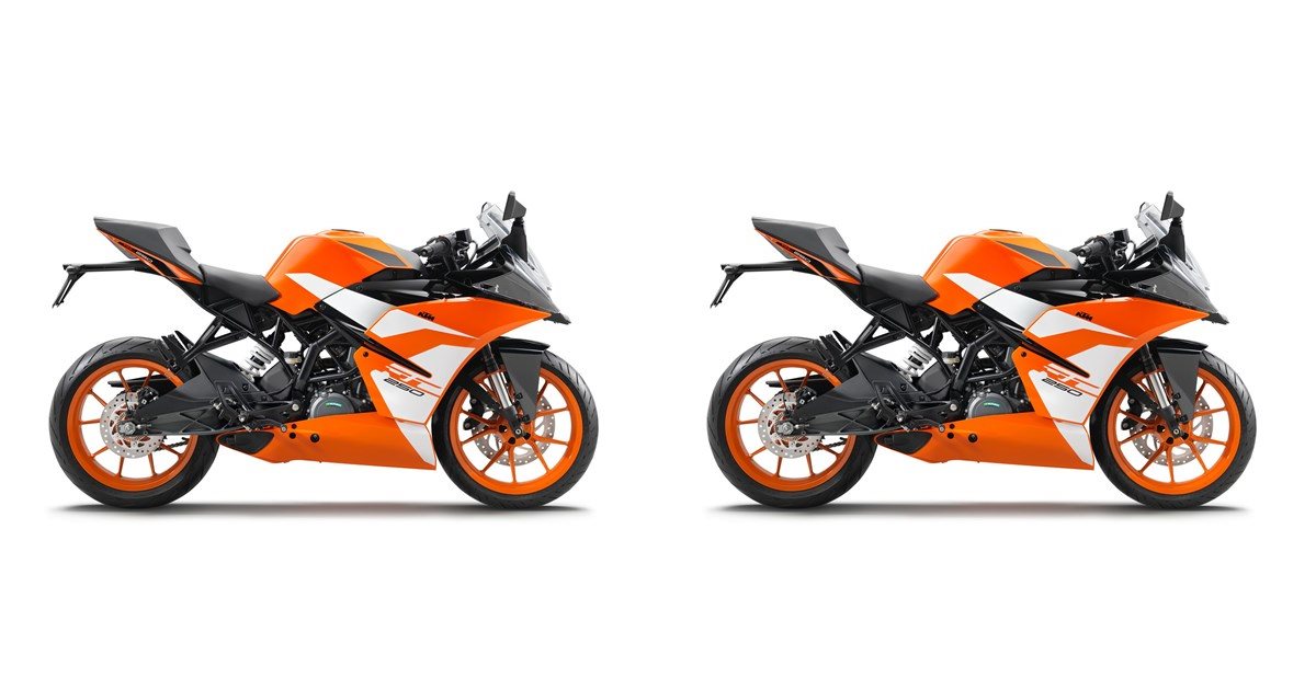 Comparaison des motos KTM RC 250 2017 VS. KTM RC 250 2017