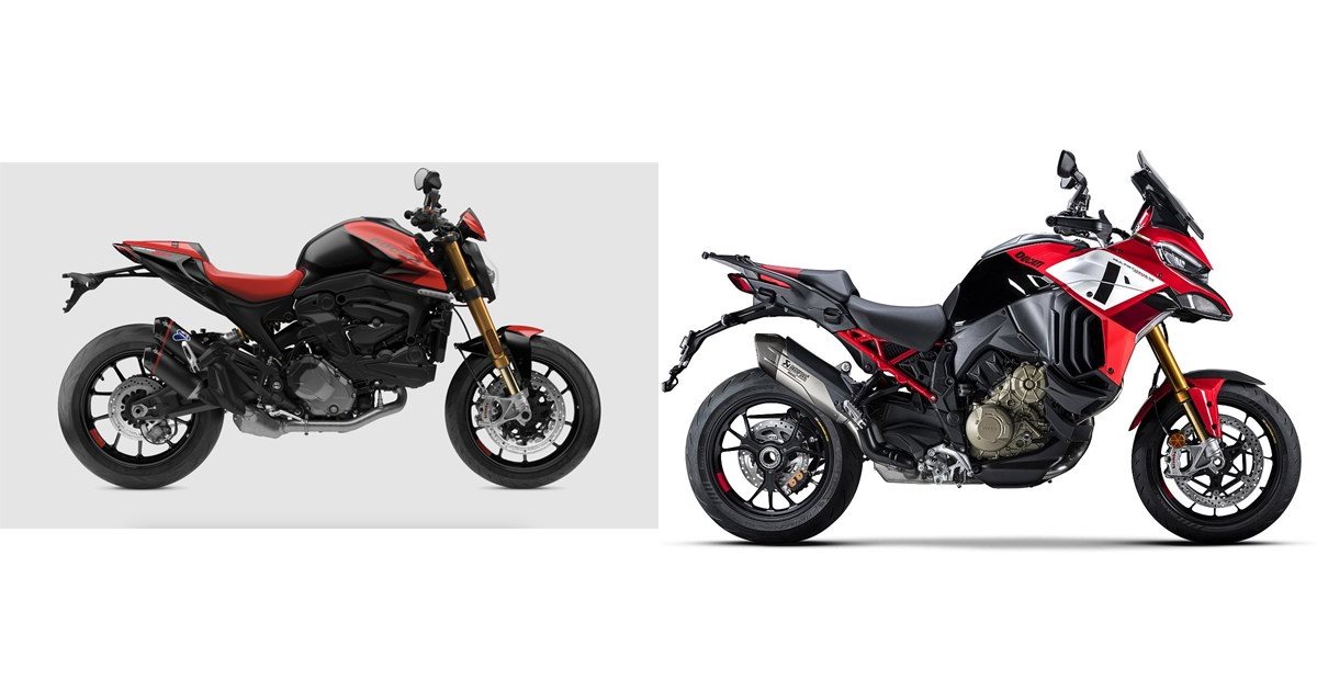 Ducati Monster SP 2024 vs Ducati Multistrada V4 Pikes Peak 2023