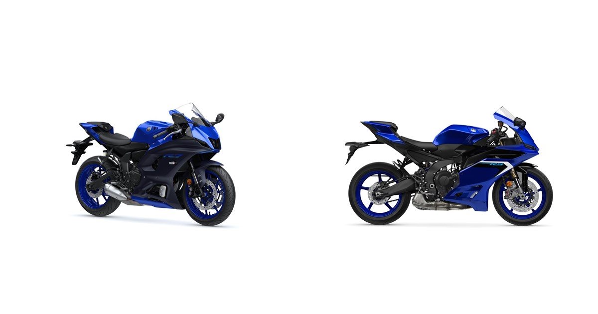 Confronto tra moto Yamaha R7 2022 VS. Yamaha R9 2025
