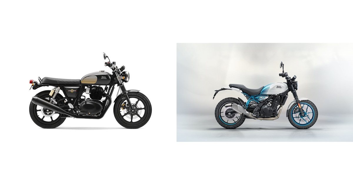 Motorrad Vergleich Royal Enfield Interceptor 650 2024 vs. Royal Enfield ...