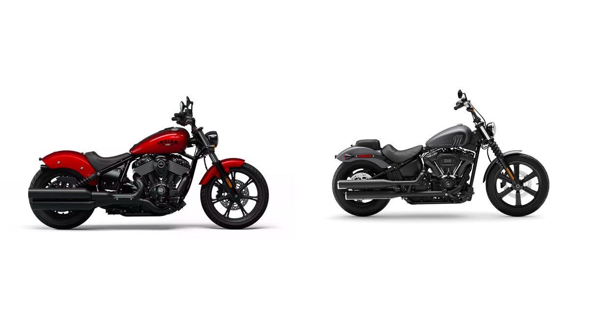 Indian Chief Dark Horse 2024 vs Harley-Davidson Softail Street Bob 114 ...