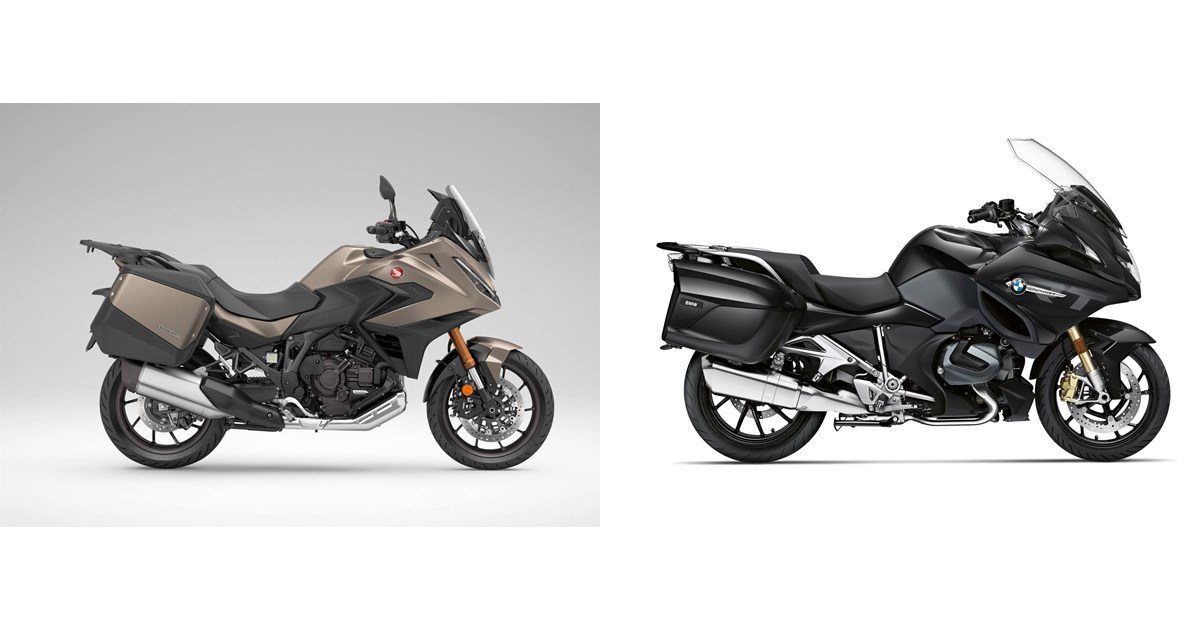 Motorrad Vergleich Honda NT1100 DCT Electronic Suspension 2025 vs. BMW ...