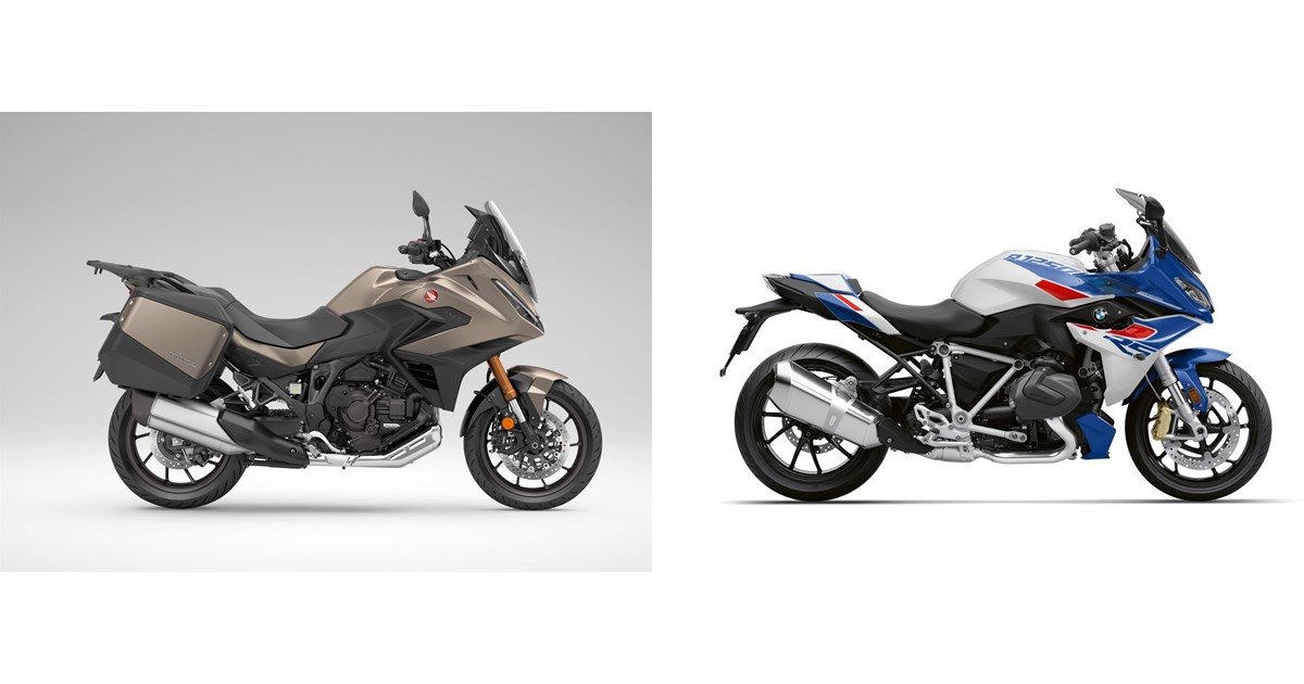 Motorrad Vergleich Honda NT1100 DCT Electronic Suspension 2025 vs. BMW ...