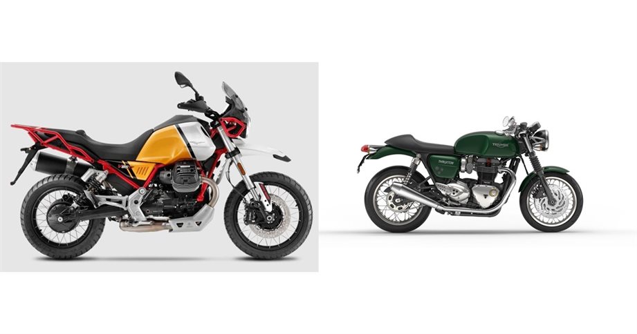 Motorrad Vergleich Moto Guzzi V85 TT Evoactive Graphics 2022 vs ...