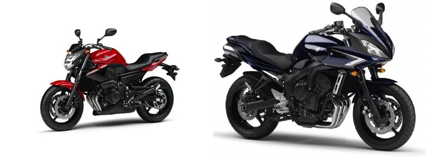 Motorrad Vergleich Yamaha XJ6 2012 vs. Yamaha FZ6 Fazer S2 2009