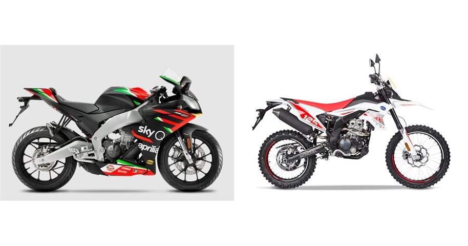 Comparaison des motos Aprilia RS 125 Replica 2022 VS. FB Mondial SMX ...