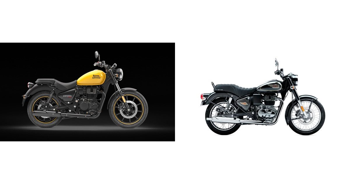 Royal Enfield Meteor 350 Fireball 2021 vs Royal Enfield Bullet 350 2024