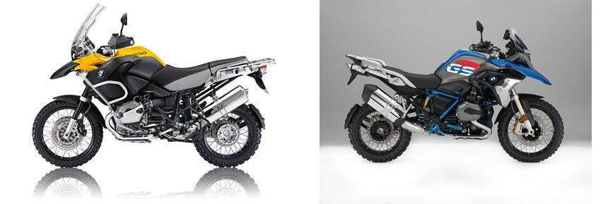 Motorrad Vergleich BMW R 1200 GS Adventure 2011 vs. BMW R 1200 GS 2018