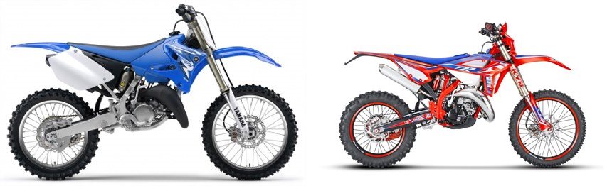 Motorrad Vergleich Yamaha YZ 125 LC 2009 vs. Beta RR 125 2T Racing 2022