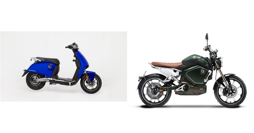 Motorrad Vergleich Super Soco CUx ECO 2022 vs. Super Soco TC 2020