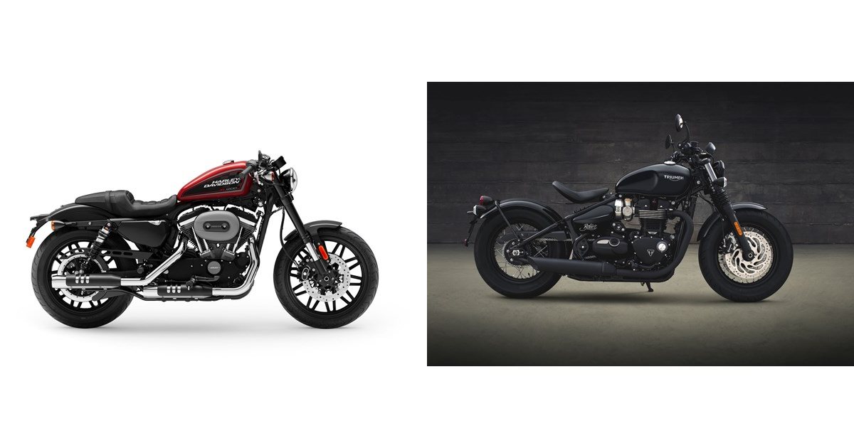 Harley-Davidson Sportster XL 1200CX Roadster 2020 vs Triumph Bonneville ...