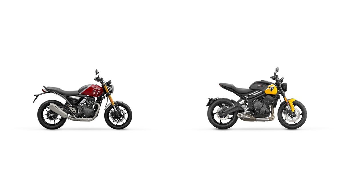 Motorrad Vergleich Triumph Speed 400 2024 vs. Triumph Trident 660 2025