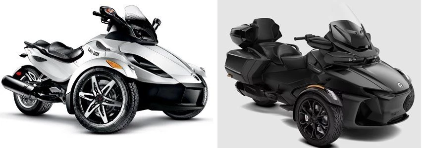 Can-Am Roadster Spyder RS 2011 vs Can-Am Spyder RT Limited 2024