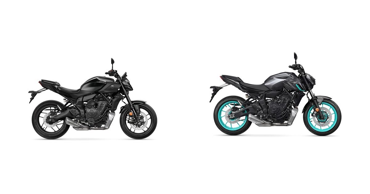 Motorrad Vergleich Yamaha MT-07 Y-AMT 2025 vs. Yamaha MT-07 2024