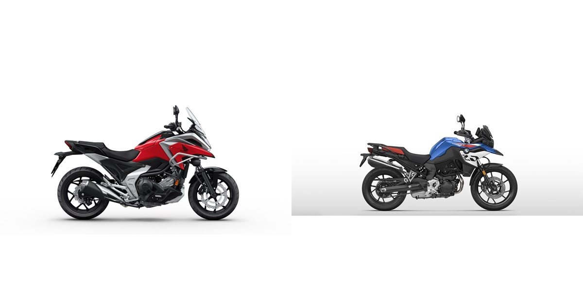 Motorrad Vergleich Honda NC750X DCT 2023 vs. BMW F 800 GS 2024