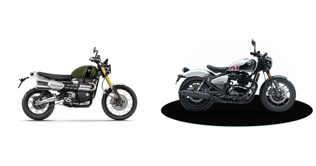 Triumph Scrambler 1200 XE 2022 vs Royal Enfield Shotgun 650 2024