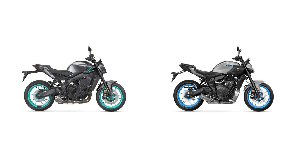 Motorrad Vergleich Yamaha MT-09 2024 vs. Yamaha MT-07 2025