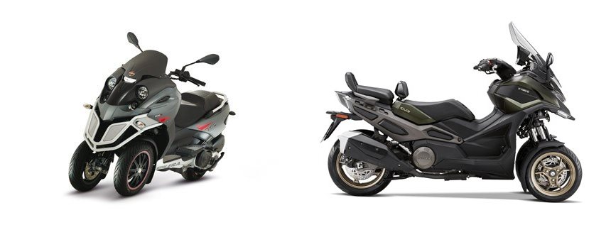Motorrad Vergleich Gilera Fuoco 500 ie 2012 vs. Kymco CV3 550i ABS 2024