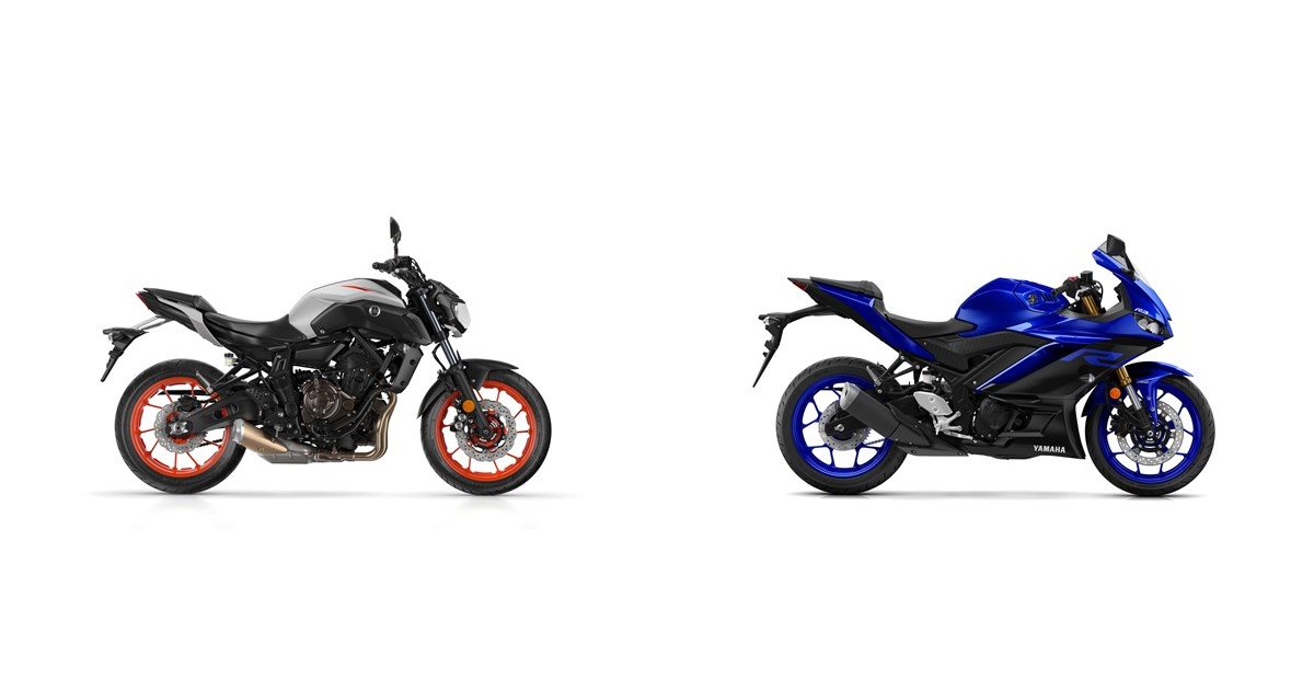 Yamaha MT-07 2019 vs Yamaha YZF-R3 2019