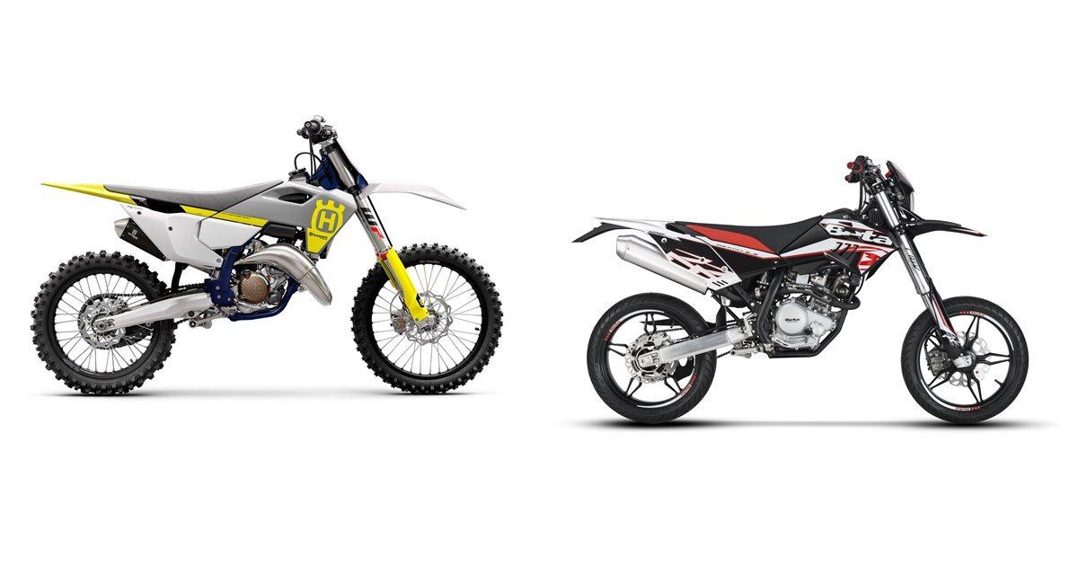 Motorrad Vergleich Husqvarna TC 125 2023 vs. Beta RR Motard 125 4T 2018