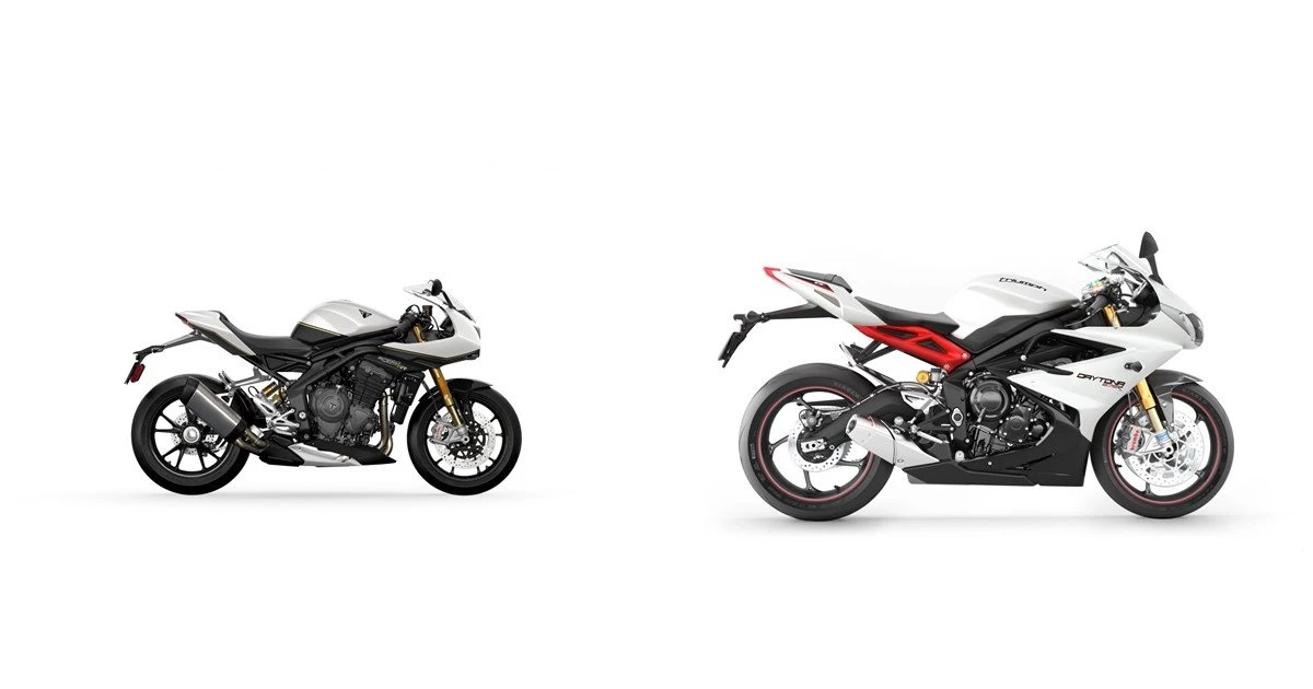 Triumph Speed Triple 1200 RR 2022 vs Triumph Daytona 675 R 2014