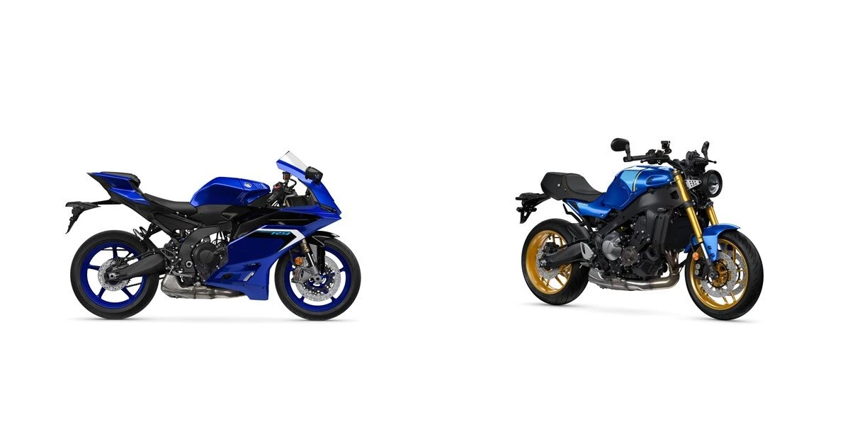 Motorrad Vergleich Yamaha R9 2025 vs. Yamaha XSR900 2022